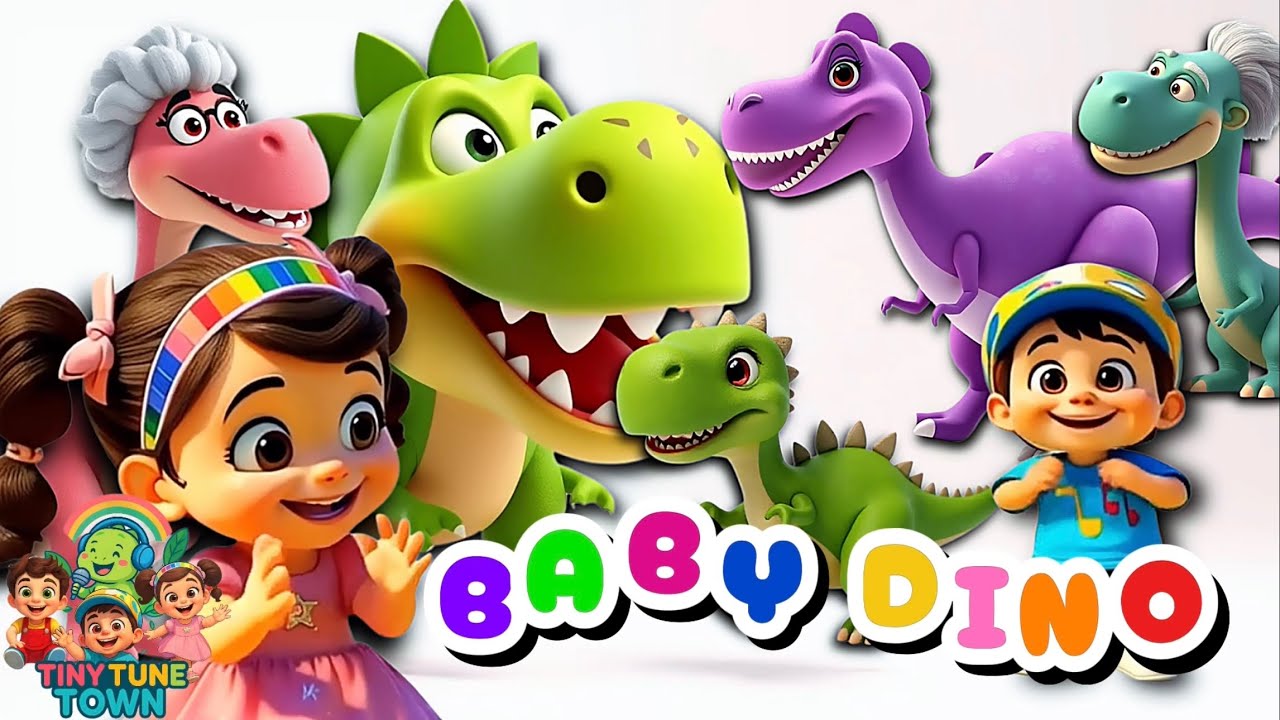 BABY DINO Dance Party! 🦖 | Tiny Tune Town - Nursery Rhyme & Kids Song ...
