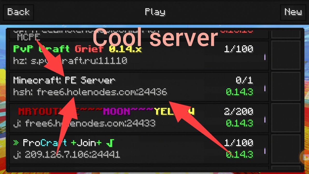 New and cool server for minecraft pe 0.14.3 Part 2 - YouTube