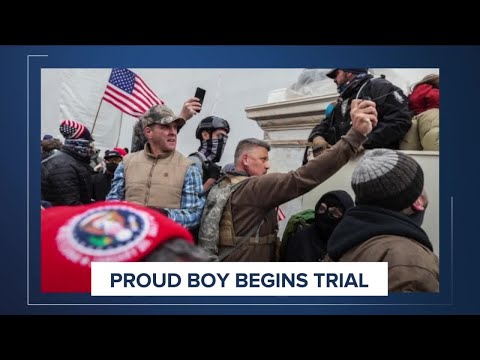 Proud boy trial begins - YouTube