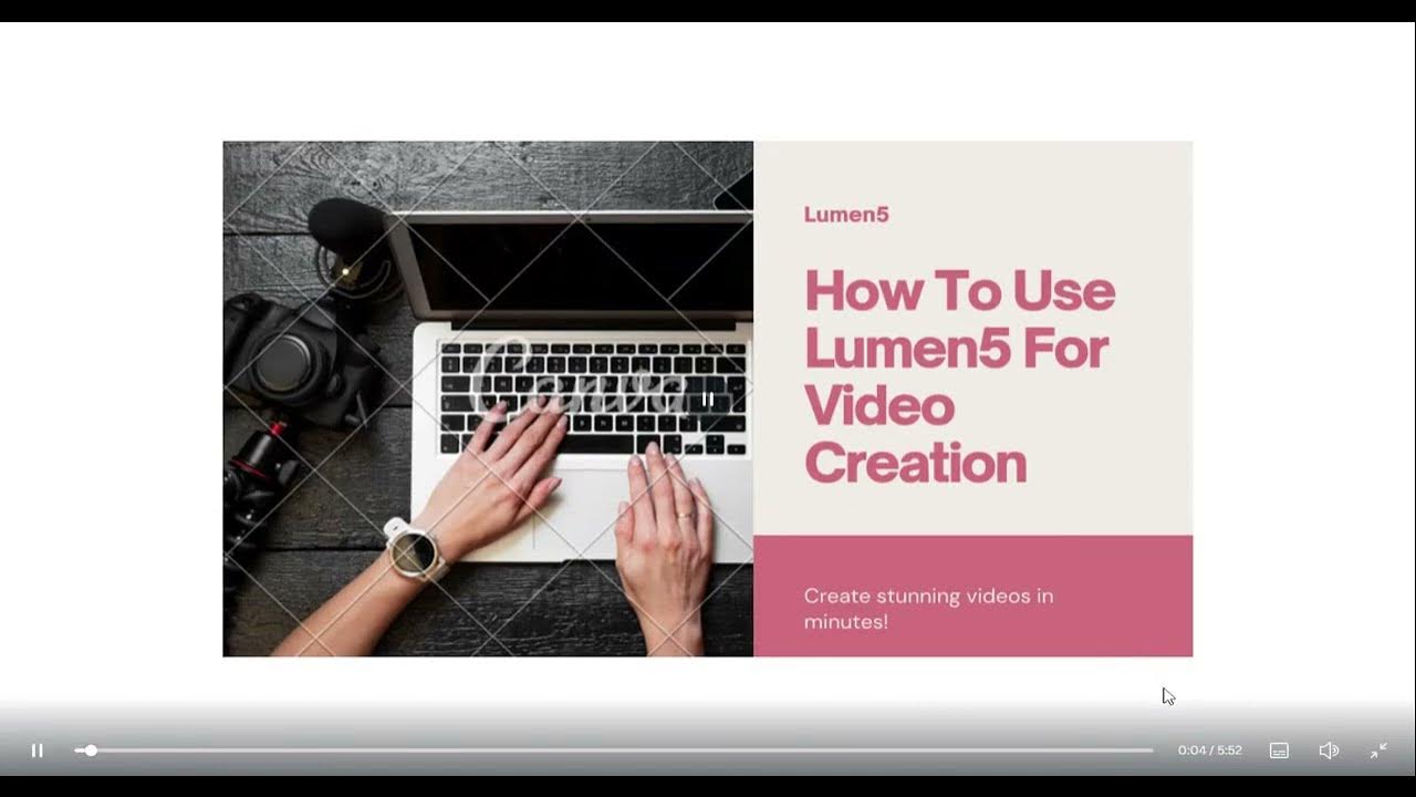 How to use Lumen5 to create tutorial - YouTube
