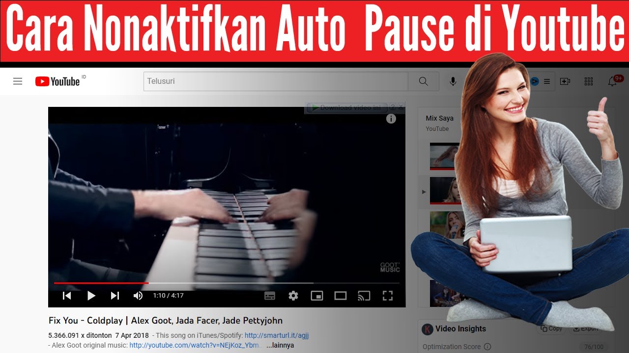 cara nonaktifkan auto pause di youtube - YouTube