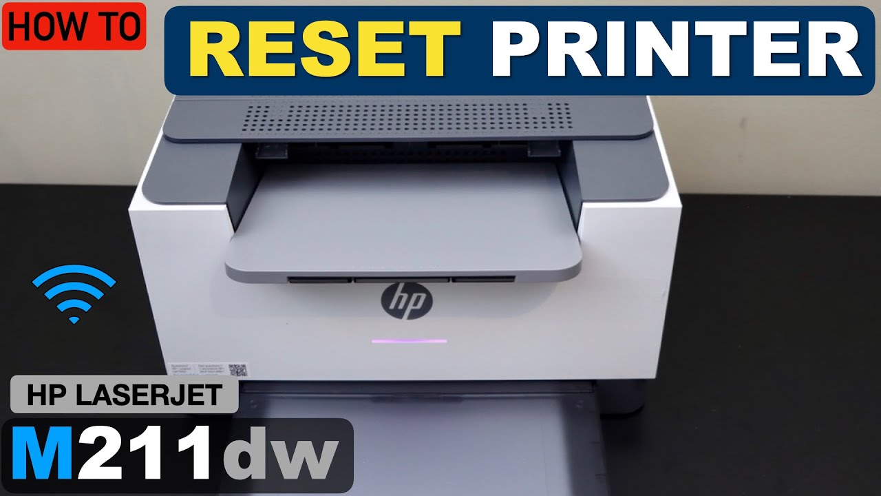 HP LaserJet M211dw Printer Reset. - YouTube