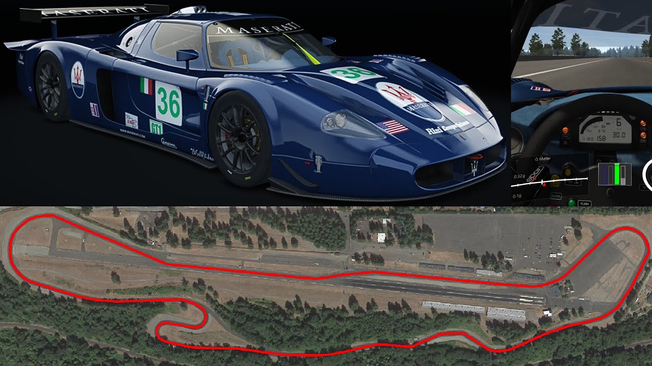 2004 Maserati MC12 GT1 - Pacific Raceways - Assetto Corsa - 1:17.837 ...