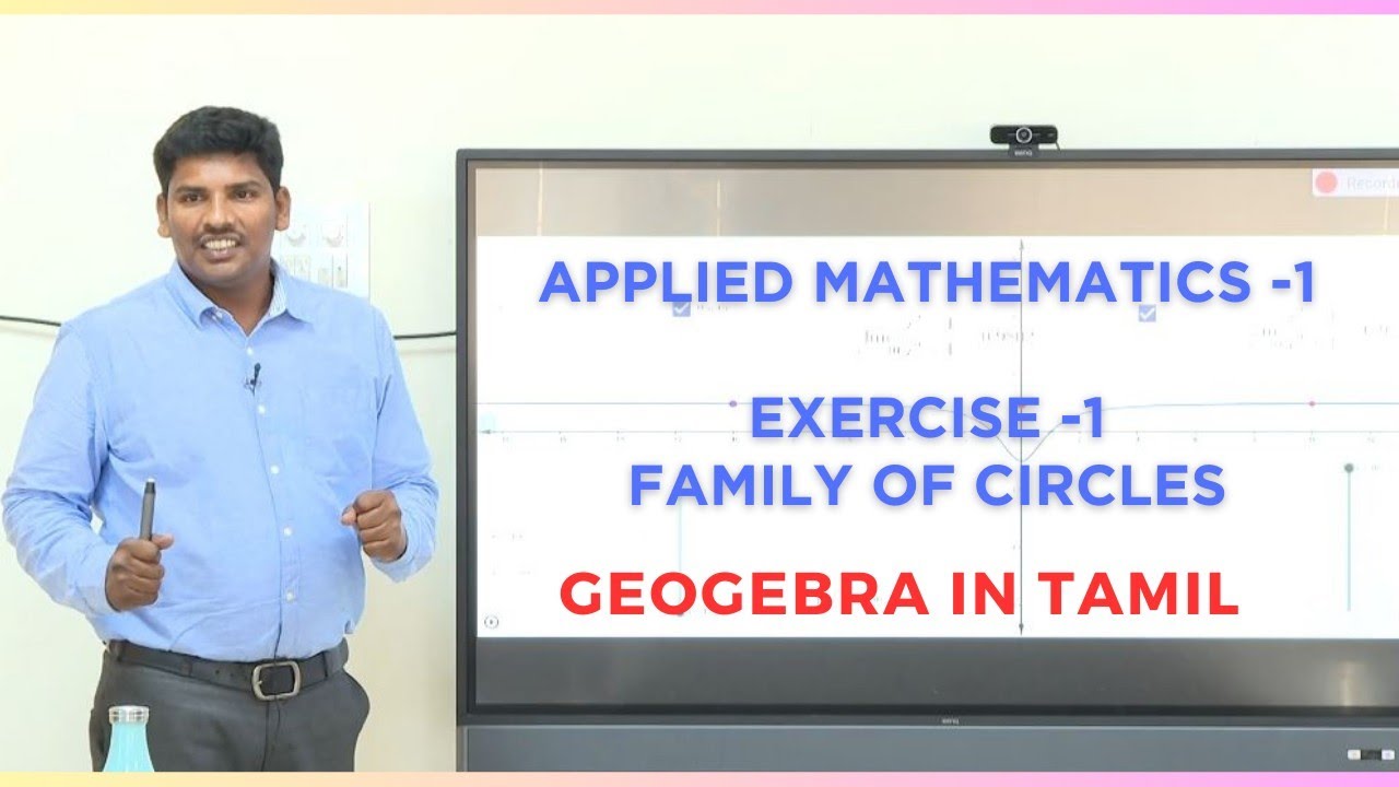 applied mathematics-1 | exercise-1 | family of circles | geogebra ...