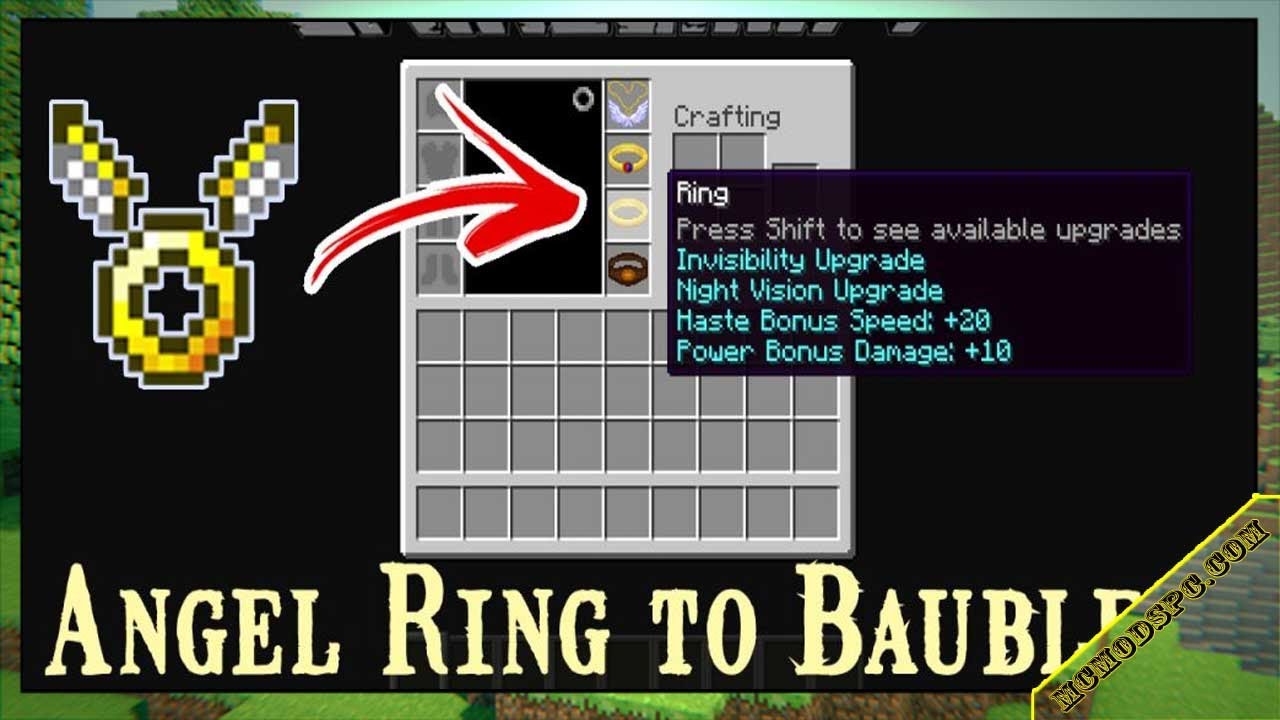 Angel Ring To Bauble Mod 1.12.2/1.11.2/1.10.2 & How To Download and Install for Minecraft - YouTube