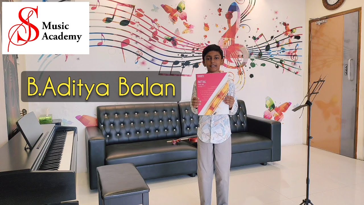 TRINITY | Initial Grade | Violin | B.Aditya Balan | SS Music Academy ...