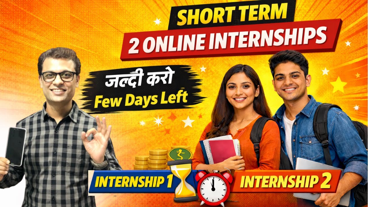 Online Short Term 2-Internships 2026 | Certificate + Work From Home ...
