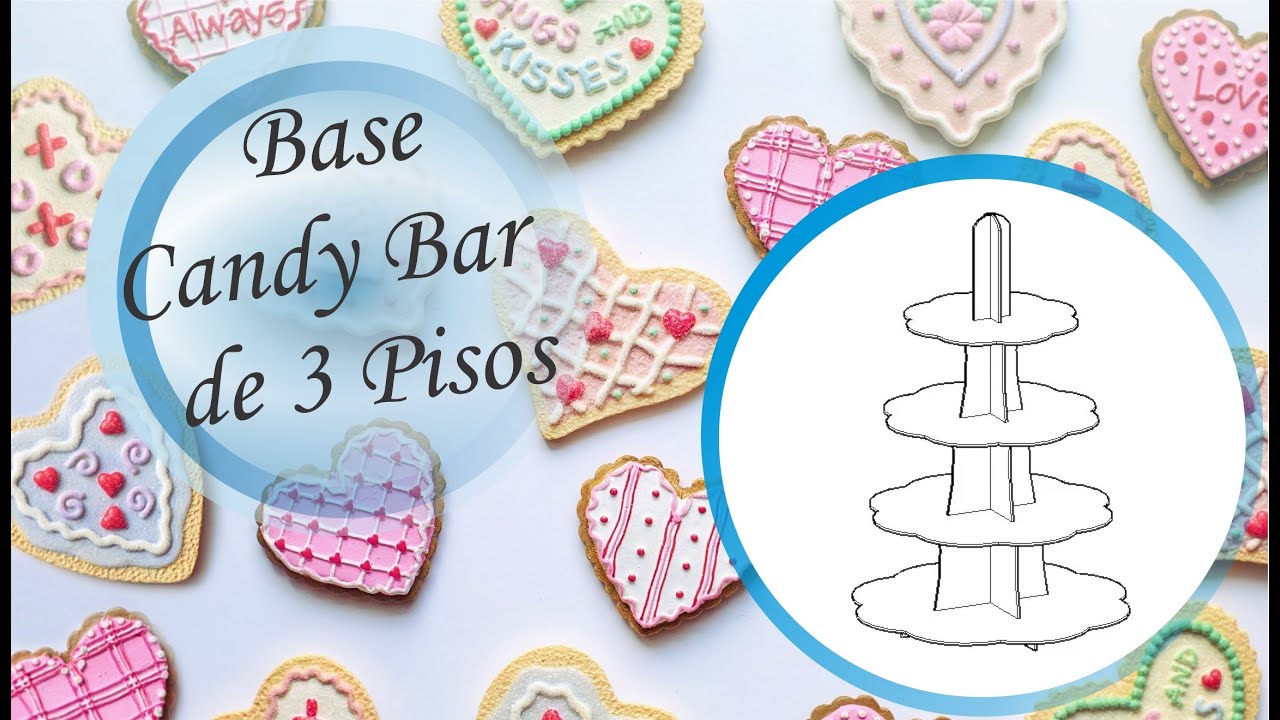 Pasos para armar Base Candy Bar 3 Pisos |Corte Láser|ArteConMdf|ACM009 ...