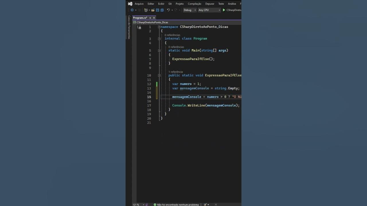 ️ Simplificando O If E Else Csharp Programacao Condicional Ifelse Operadorternario Dica