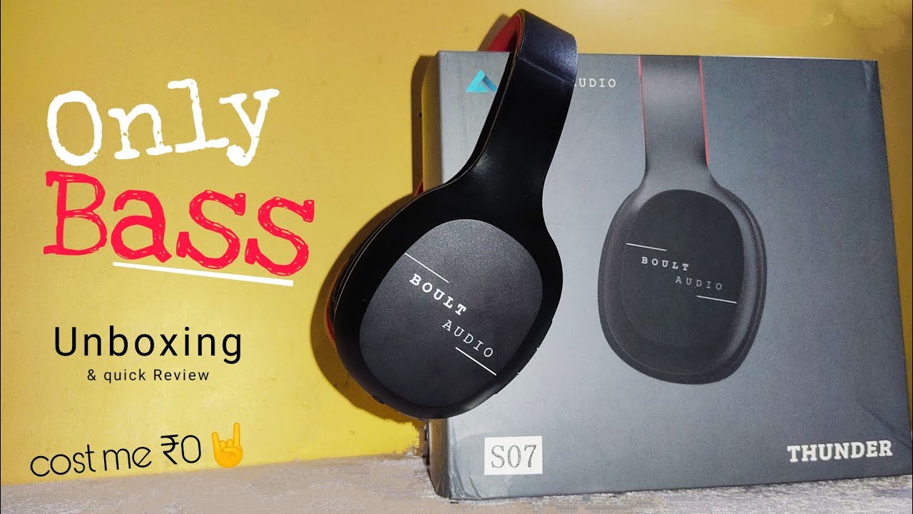 Boult audio thunder⚡ proBass🔥🔥 Bluetooth headphone |cost me zero rupees ...