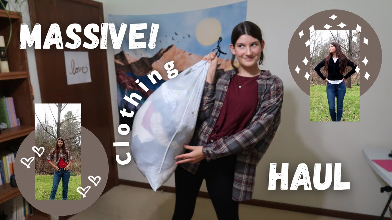 Massive Clothing Haul! | 20 + pieces | try on haul - YouTube