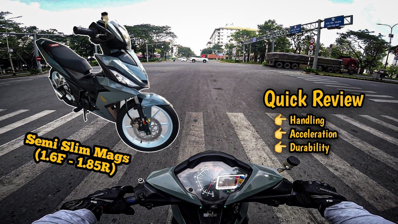 X1R Semi Slim Mags On Honda Supra Gtr150 (1.6F-1.85R) || Quick Review ...