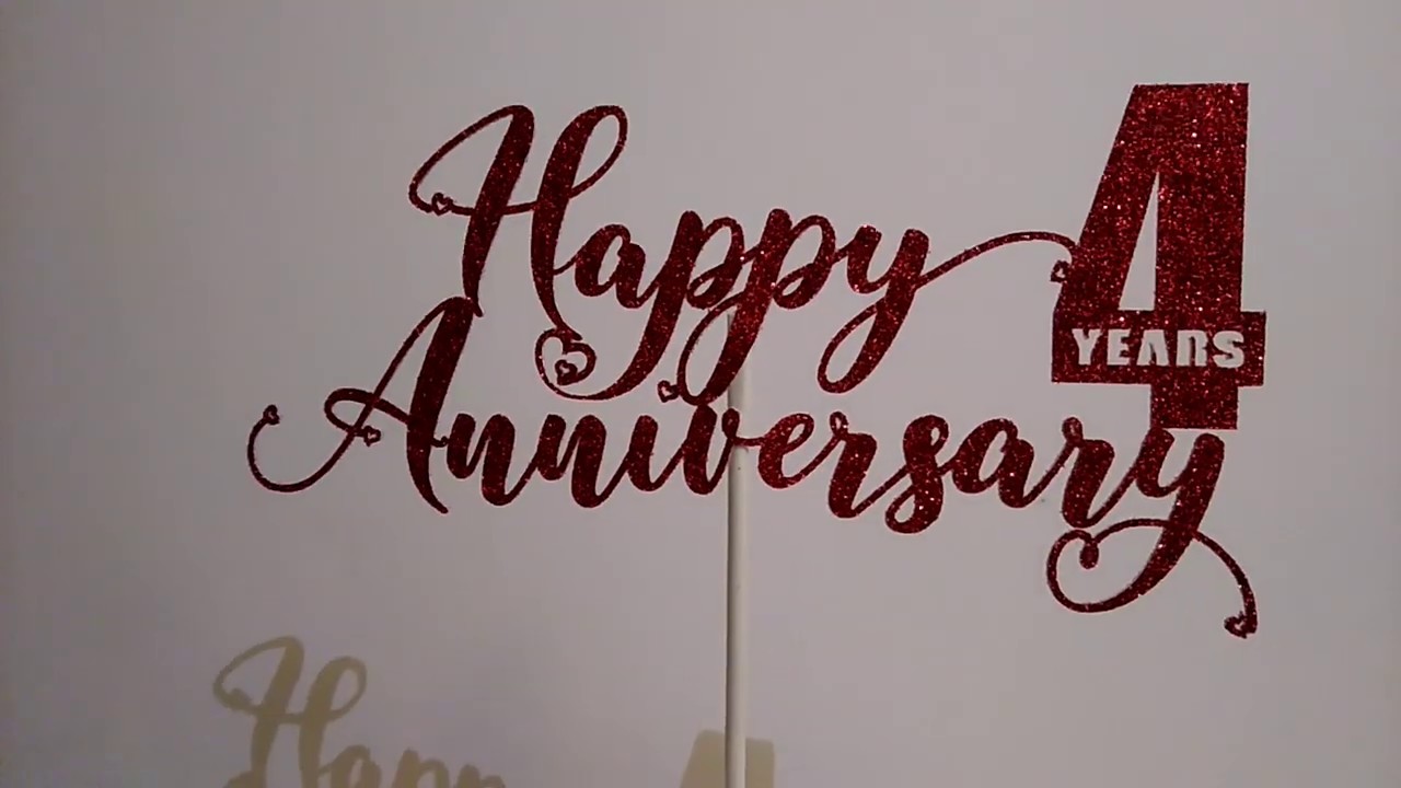 4 Years Anniversary Cake