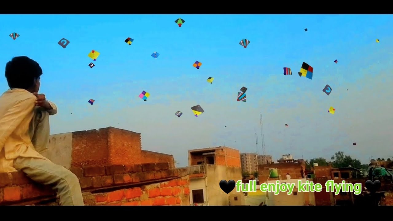 🖤world is best kite🖤indian kite fighting and flying full enjoy 😉 kite ...