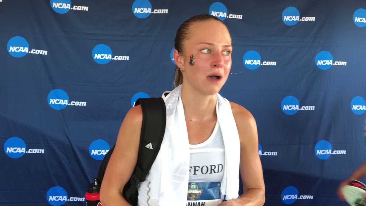 Hannah Steelman talks after finishing third in 2019 NCAA steeplechase ...