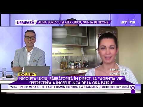 Nicoleta Luciu, sărbătorită în direct, la Agenţia VIP!