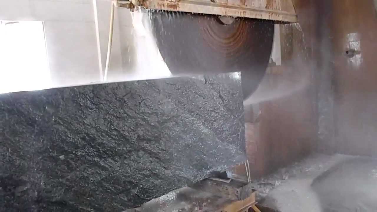 Sawing stone blocks - YouTube