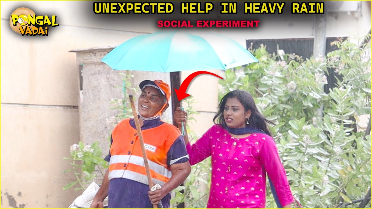 Sharing Umbrella with Strangers in Heavy Rain (Social Experiment) - YouTube