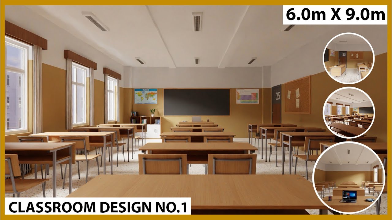 Classroom Design No.1 (6.0m X 9.0m) - YouTube