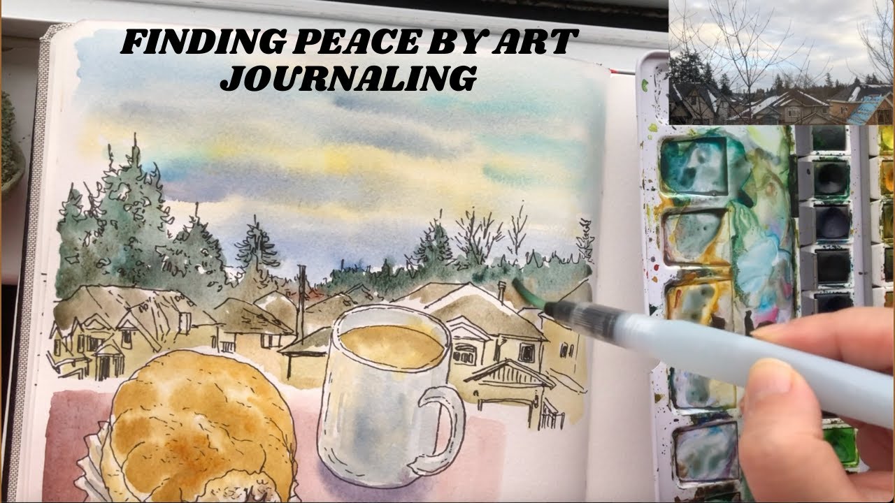 Draw and Paint to Find Peace in a Chaotic World // Ink and Wash Art ...