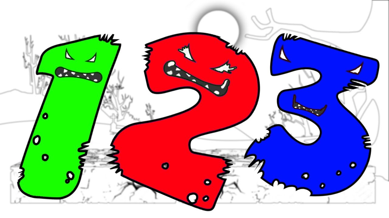 Scary Numbers | Learn to Count | Number Song for Children and Babies ...