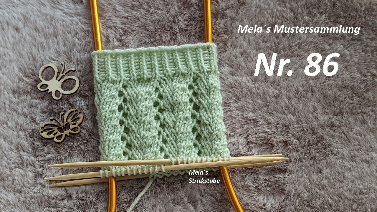 Sockenmuster Nr. 86 - Muster in Runden stricken / Ajourmuster ...