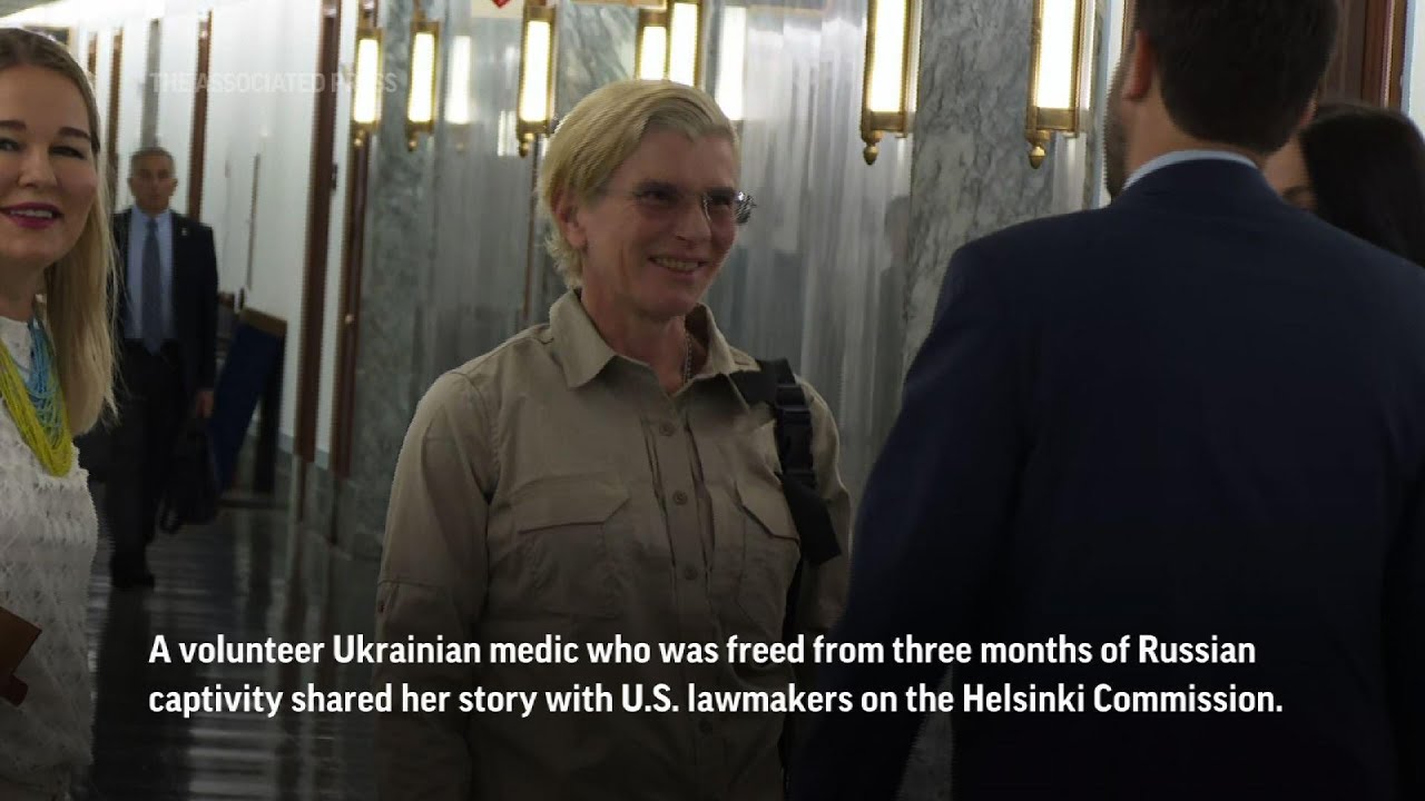 Ukrainian medic describes Russian war to Congress - YouTube