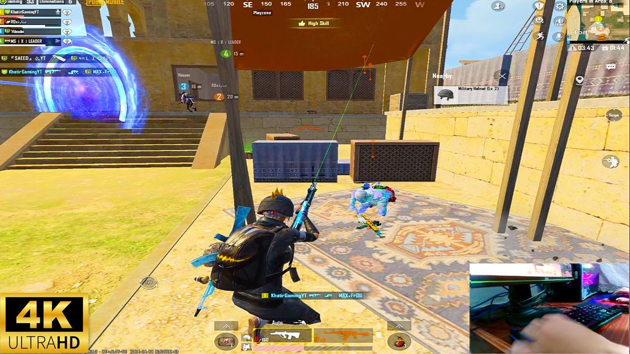 pubg mobile pc player full rush gameplay/emulator/gameloop - YouTube