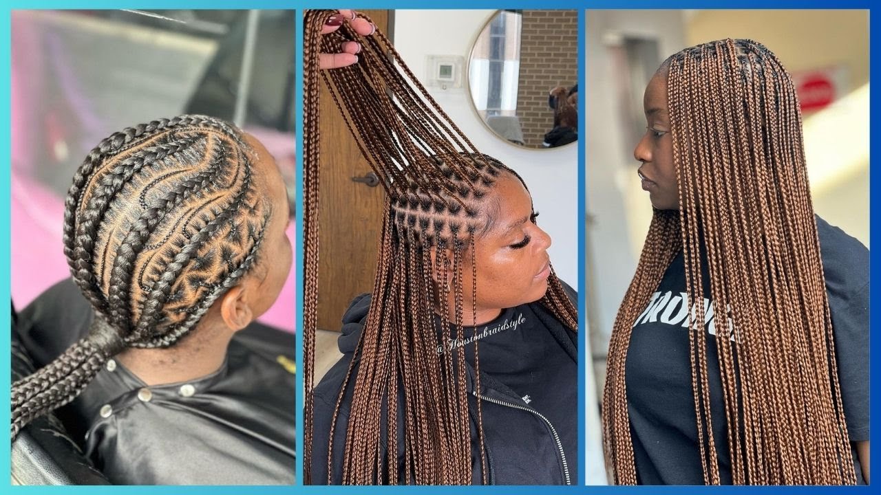 Amazing & Cute African Hair Braiding Hairstyles - YouTube