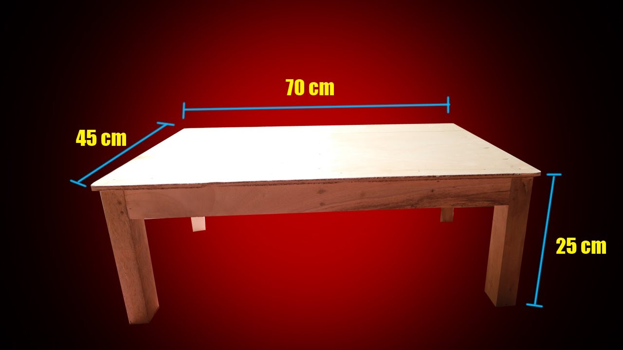 Membuat Meja Lesehan Sederhana dari Kayu dan Multiplek - YouTube