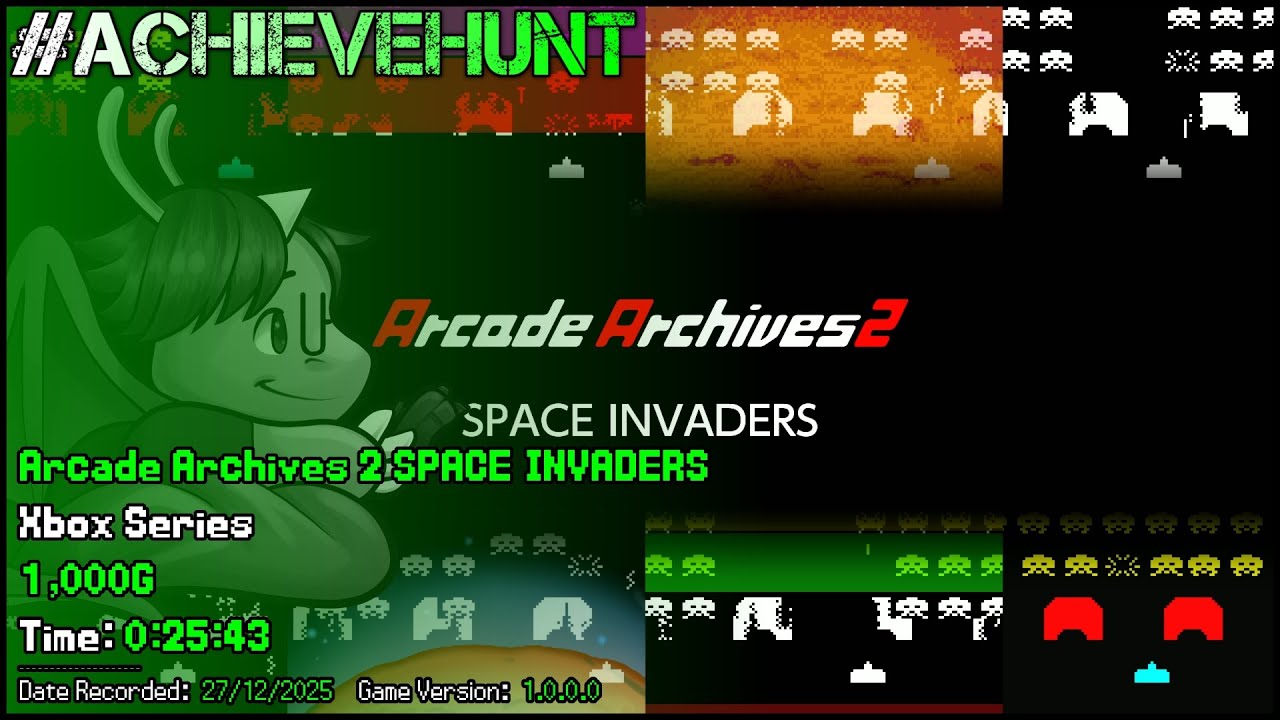 #AchieveHunt - Arcade Archives 2 SPACE INVADERS (Xbox Series) - 1,000G ...