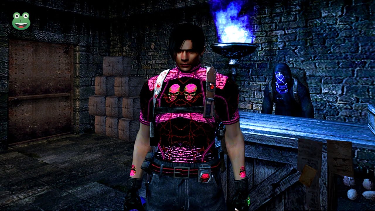RESIDENT EVIL 4 CLASSIC PC- SKIN LEON Pink DOW - YouTube