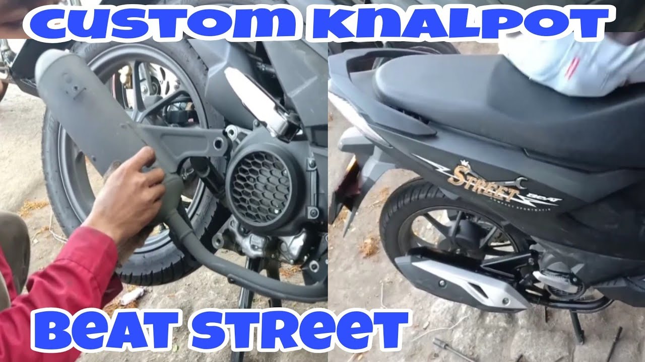 Ga ribet cara custom knalpot standar Honda beat street dan buang ...