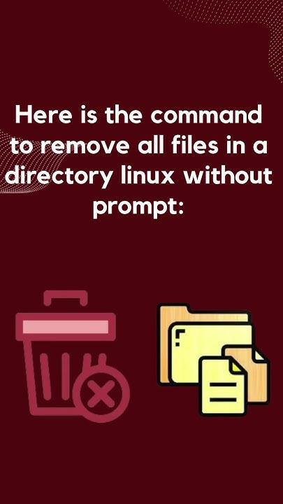 Remove All Files in Directory Linux Without Prompt #delete #all #files #without #prompt # ...