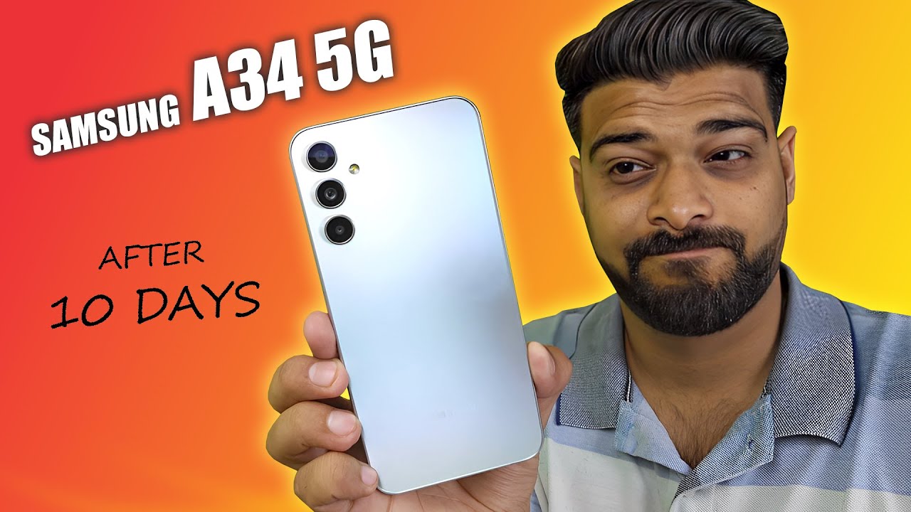 Sach Sunlo 😮 Samsung A34 5g After 10 Days | OIS, IP67....But MTK 1080 ...