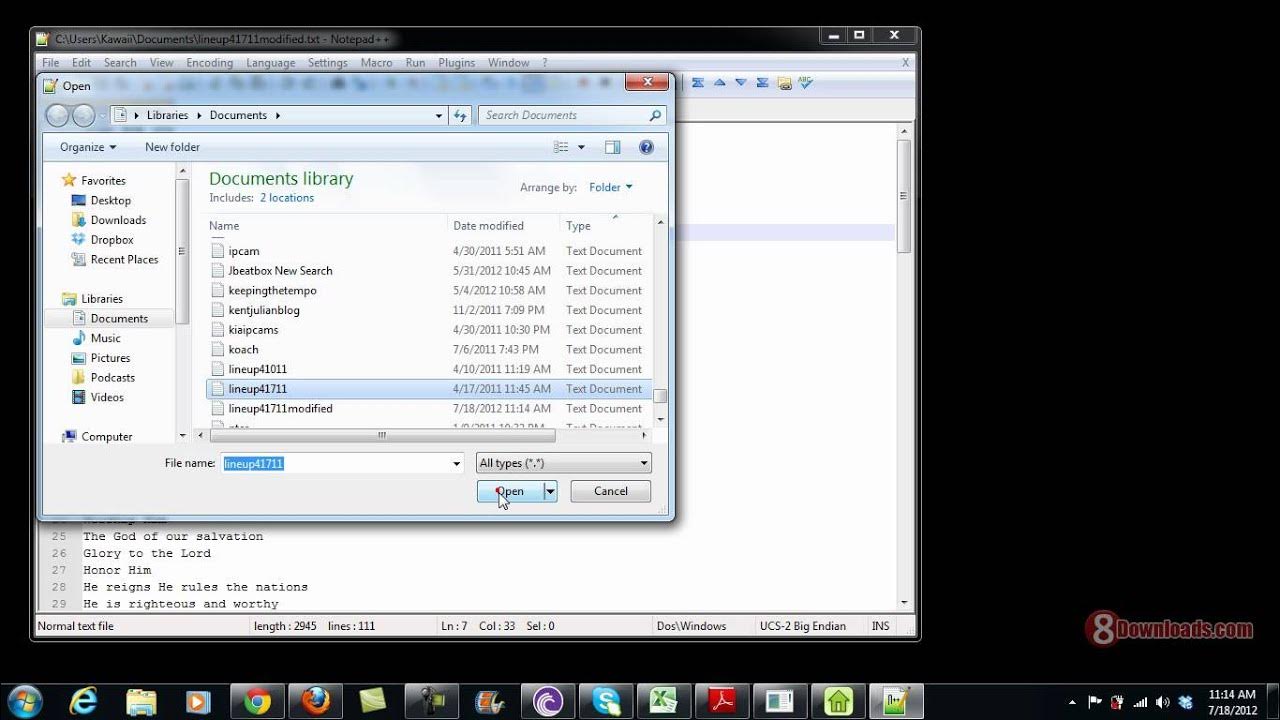 Change the file encoding using Notepad++ - YouTube