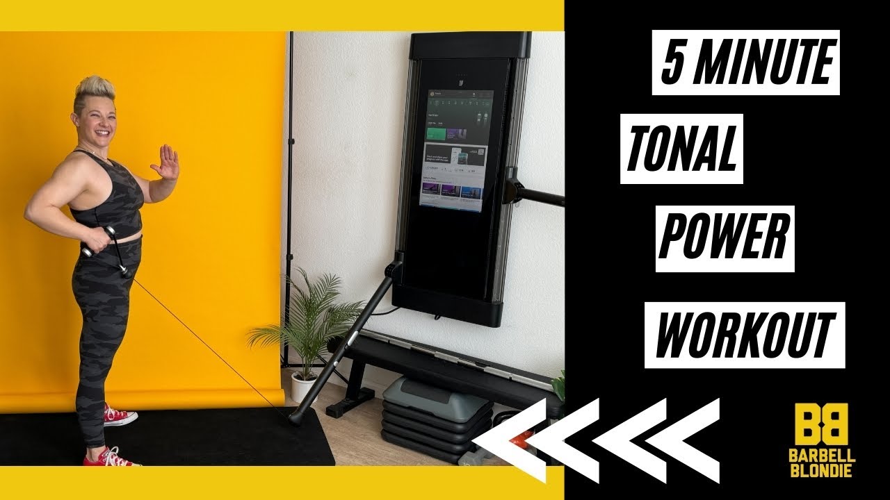 Tonal Express Workout: 5 Minutes Standing Strength - YouTube