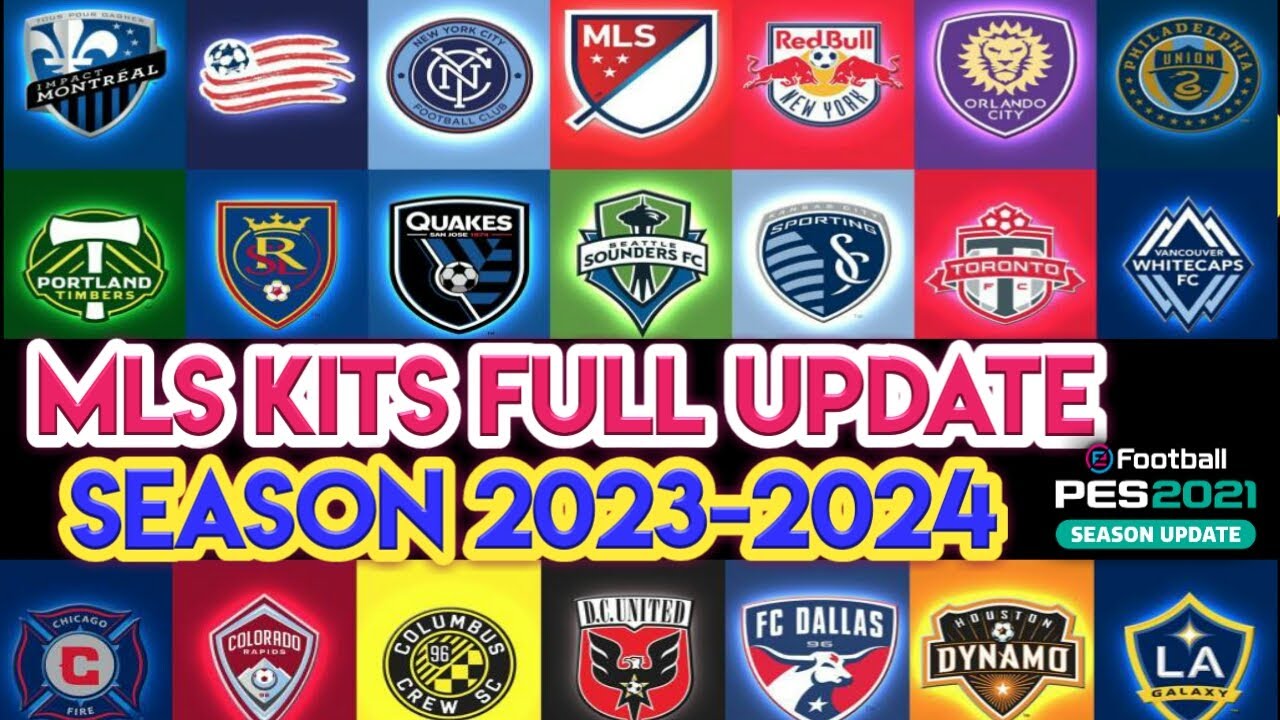 PES 2021 MLS FULL UPDATE TEAMS KITS SEASON 2023 - YouTube