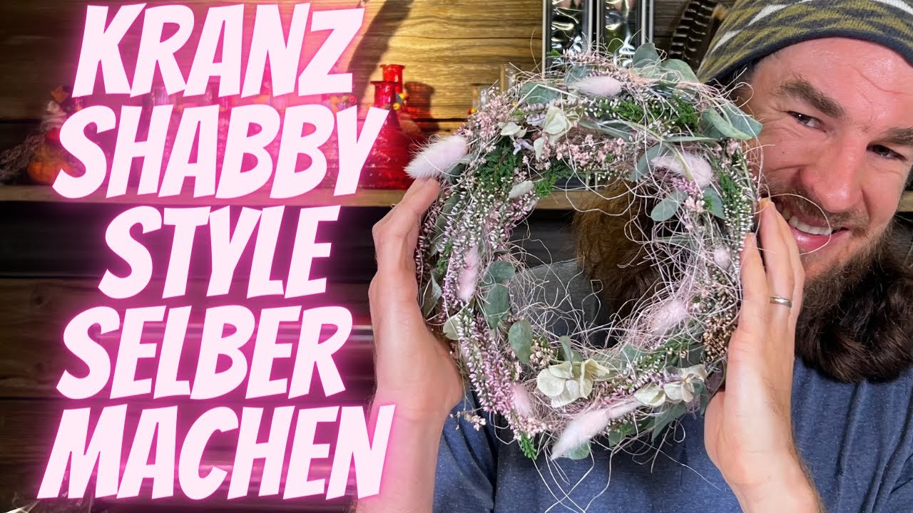 Herbstkranz Shabby chic Style zum selber machen - DIY Anleitung vom ...