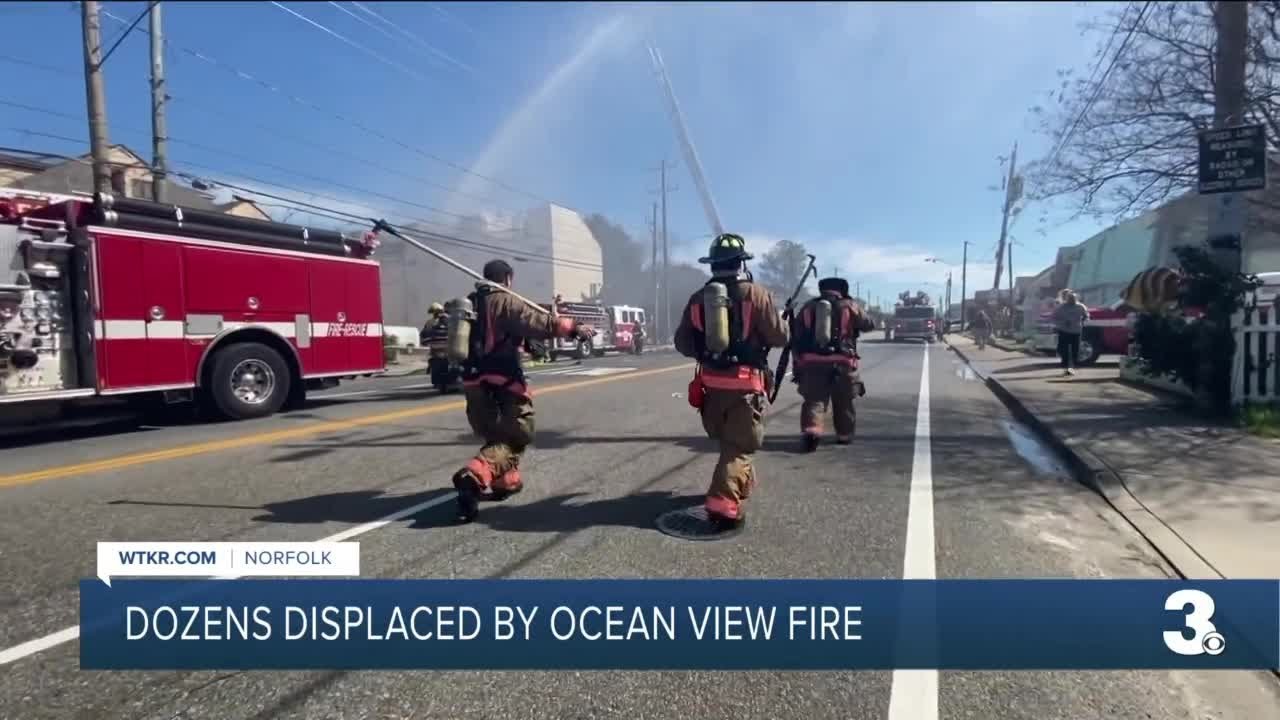 Dozens displaced by Ocean View fire - YouTube