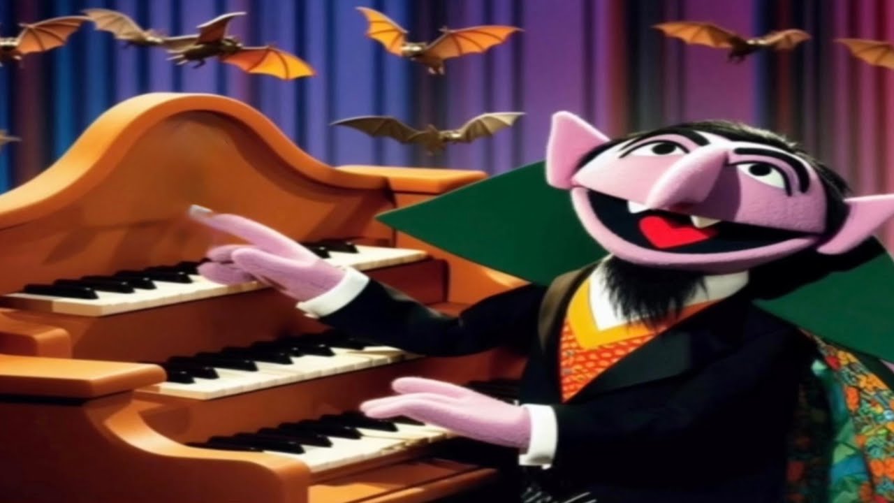 Sesame Street The Counts Number Of The Day 15 ( Pipe Organ Animation ...