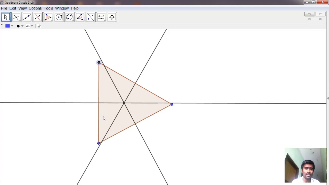 How to construct circumcircle of a triangle using Geo-Gebra by Ramesh ...