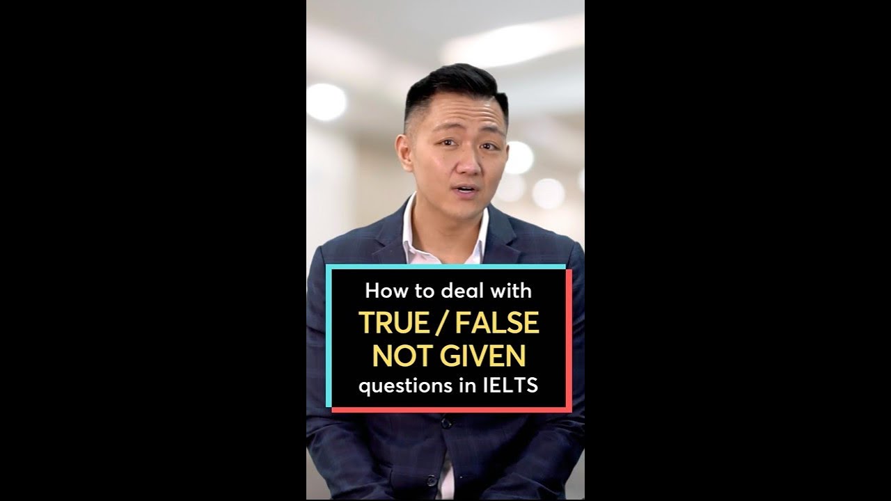 #shorts 3 tips for TRUE FALSE NOT GIVEN questions in IELTS - YouTube