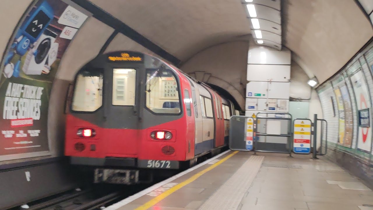Journey on The London Underground Northern Line | Unit 51672 | Alstom ...