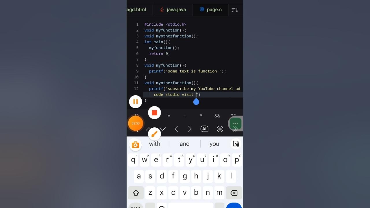 C Function Calling Others Function #shorts #function #calling#call #other #void #coding# ...