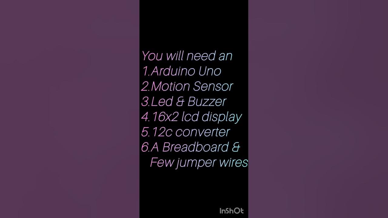 SIMPLE SECURITY SYSTEM WITH ARDUINO UNO.... #arduino - YouTube