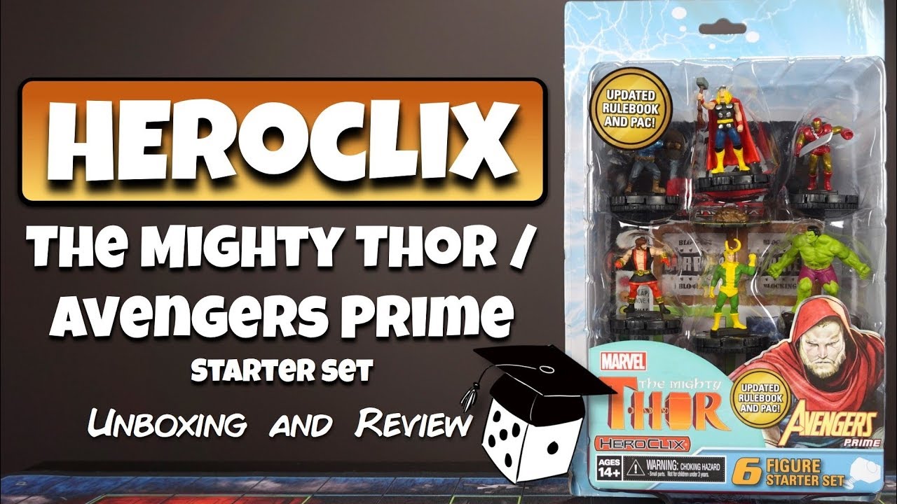 Heroclix Unboxing: The Mighty Thor/Avengers Prime Starter Set - YouTube