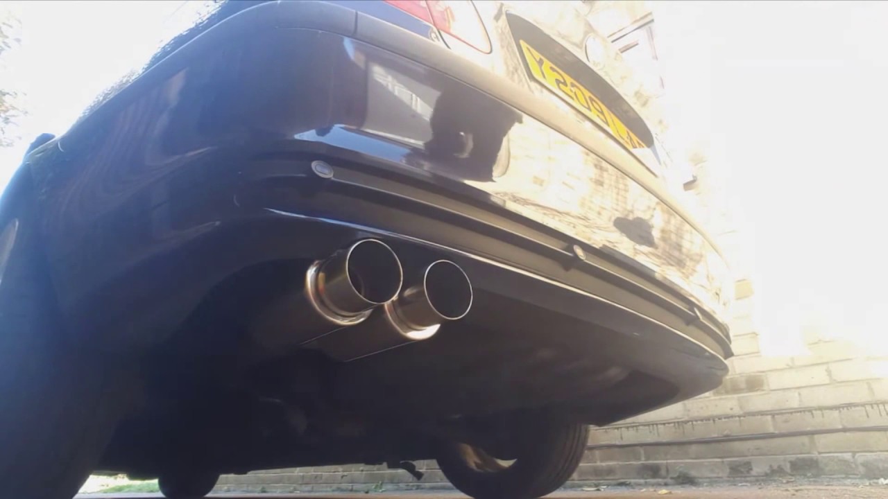 2001 BMW 330d e46 backbox/rear muffler mod - YouTube