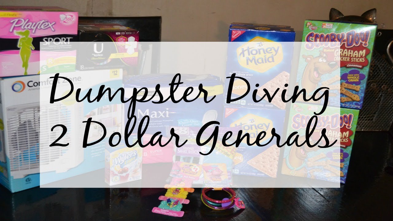 DUMPSTER DIVING DOLLAR GENERAL - YouTube
