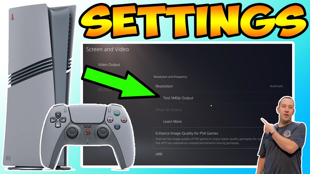 These Are The Settings You NEED To Change On Your PS5 PRO! - YouTube